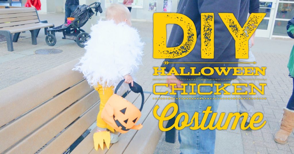DIY Chicken Halloween Costume for Kids! - Entirely Kristen